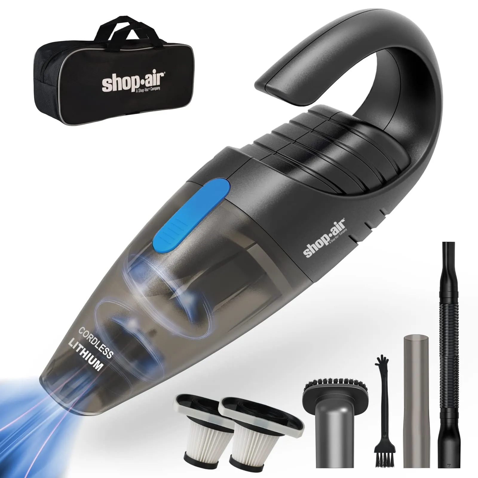 Car Vacuum Cordless Handheld Cleaner - Powerful Suction, Portable ...