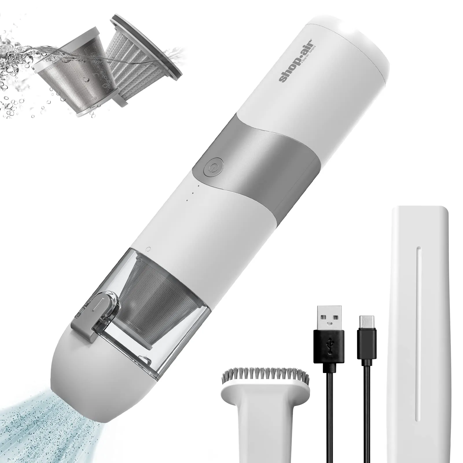 Cordless Handheld Vacuum Cleaner 5500Pa Powerful Suction Mini Vacuum ...