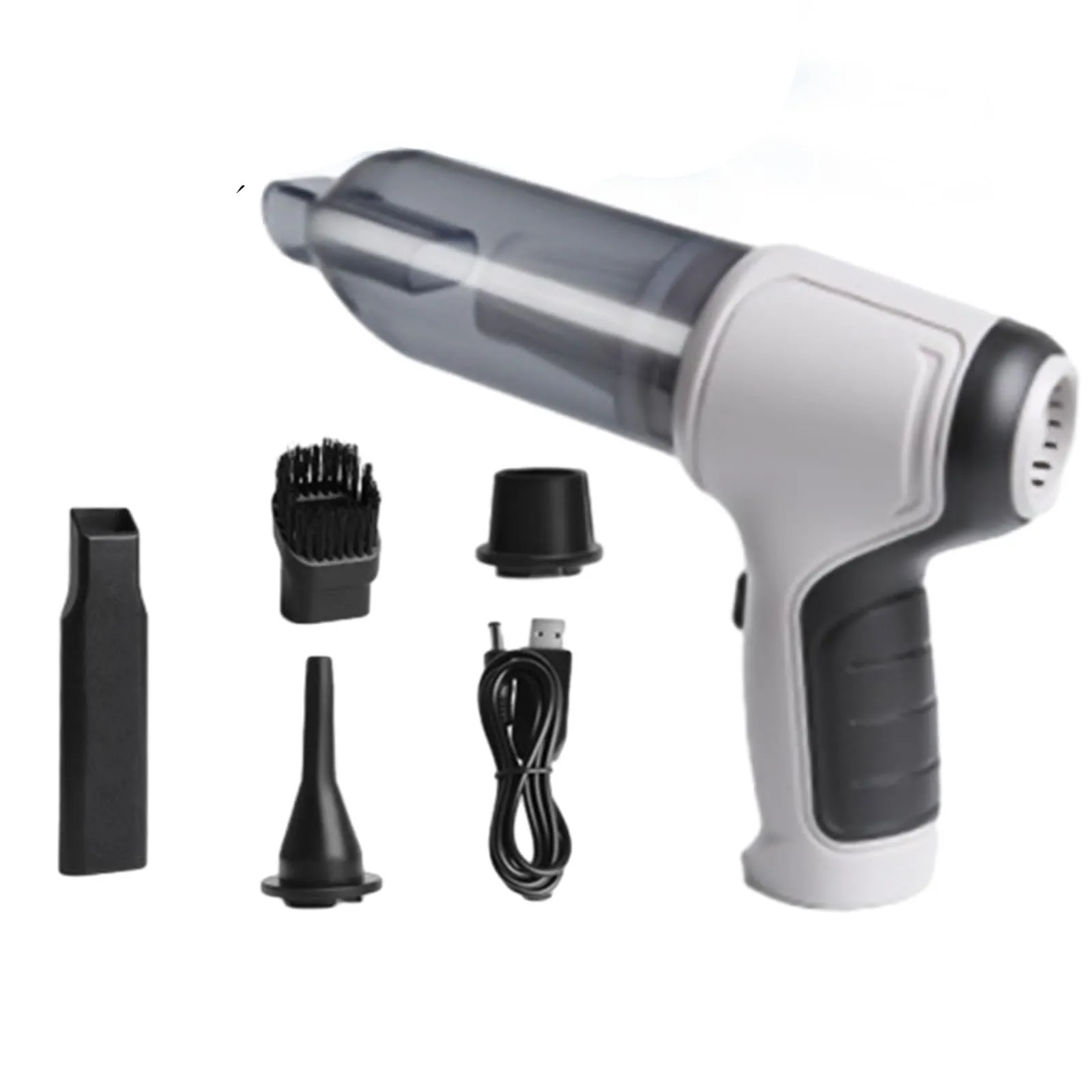 Mini Cordless Car Vacuum Cleaner - 9000PA Suction, 3-in-1 Dust Buster ...