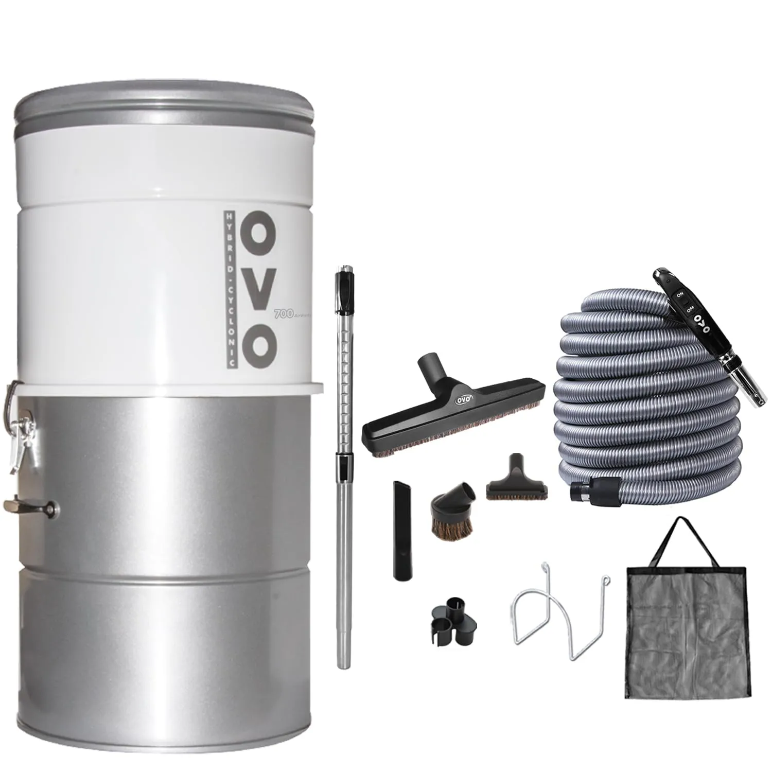OVO 700 Airwatts Powerful Central Vacuum System With Hybrid Filtration ...