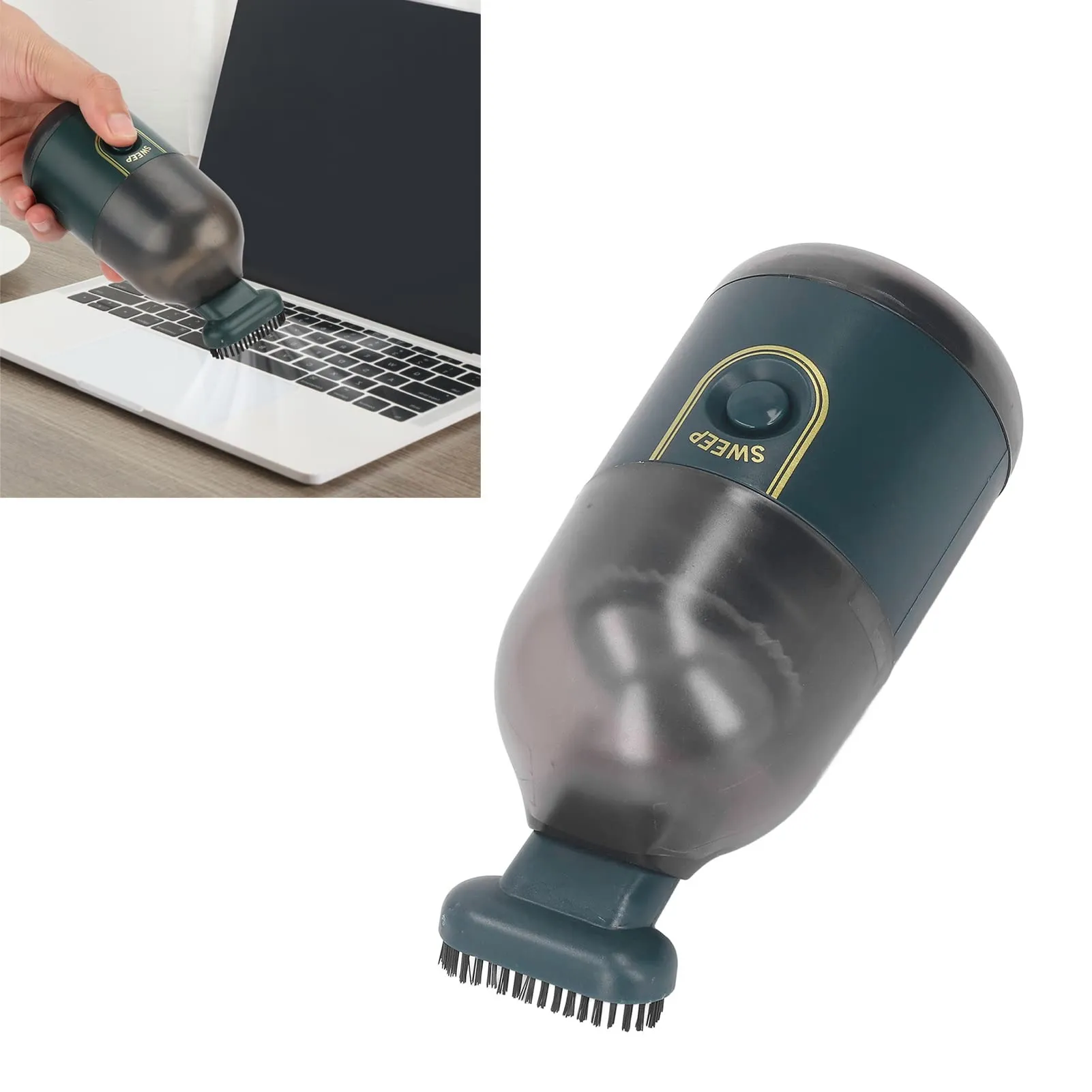Zerodis Mini Vacuum Cleaner - Ergonomic USB Portable Desk Vacuum For PC ...